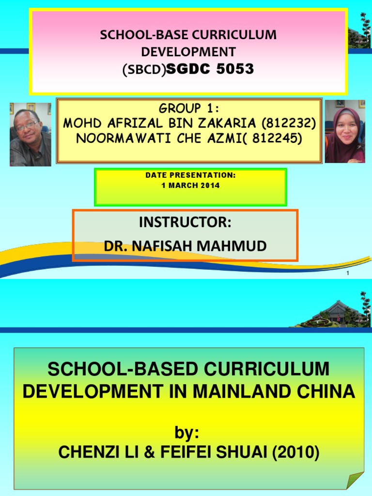School Based Development | PDF | Curriculum | Teachers
