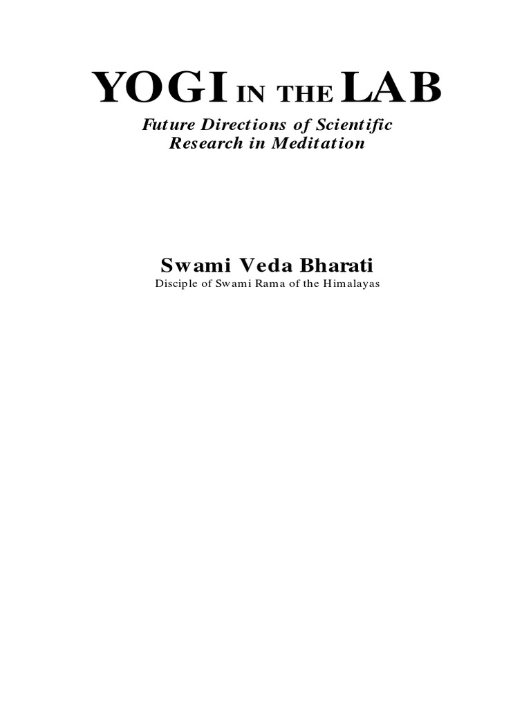 Yogi Inthe Lab | PDF | Yoga | Yoga Sutras Of Patanjali