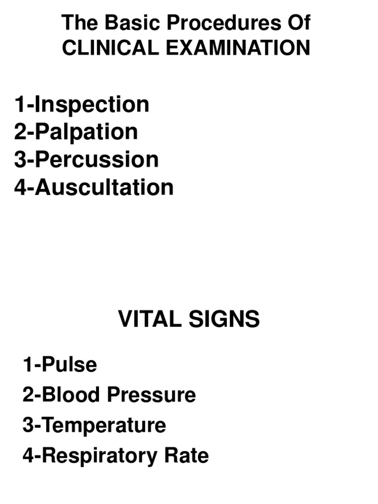 Clinical Exam | PDF | Pulse | Heart