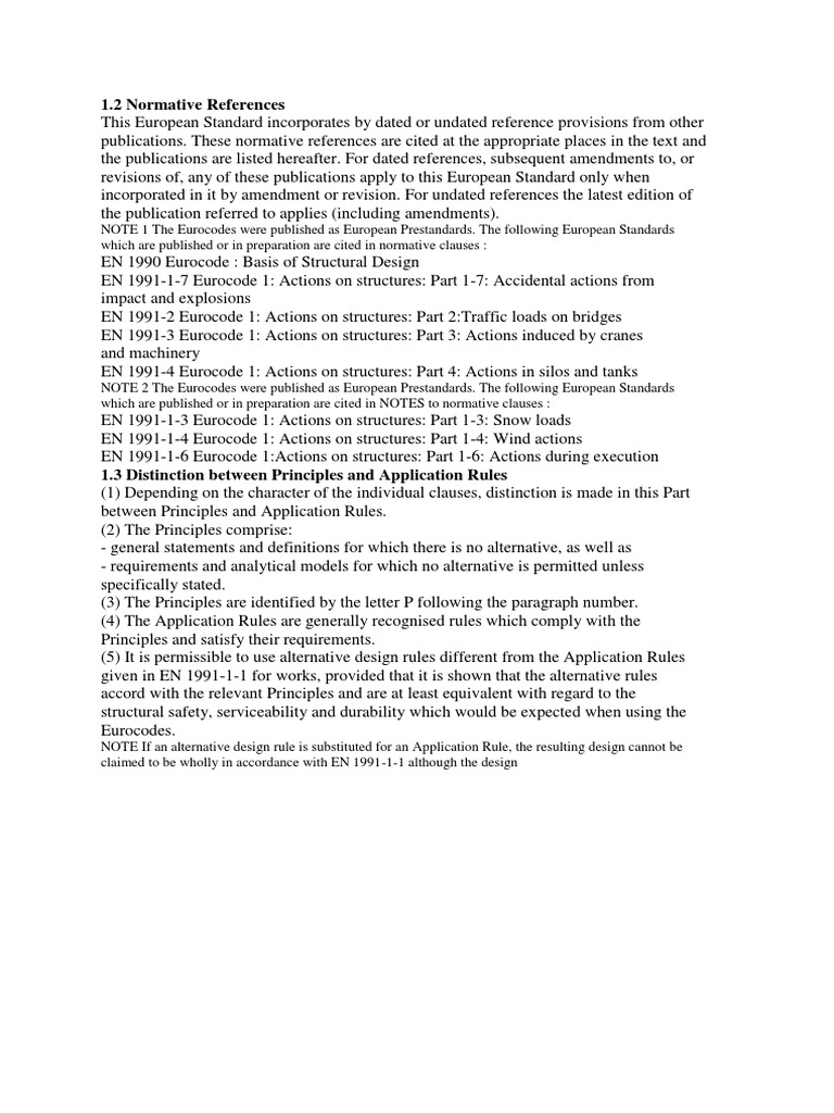 Eurocode Normative References Explained | PDF