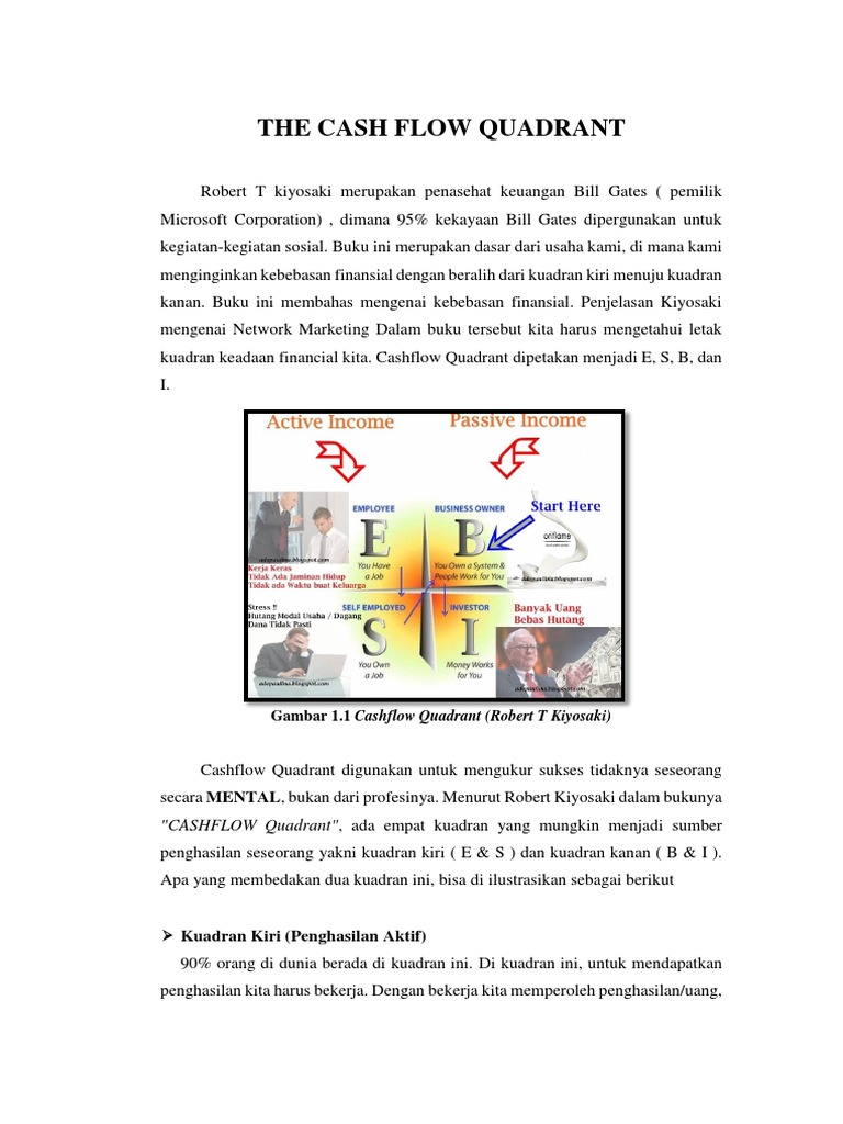 The Cash Flow Quadrant | PDF