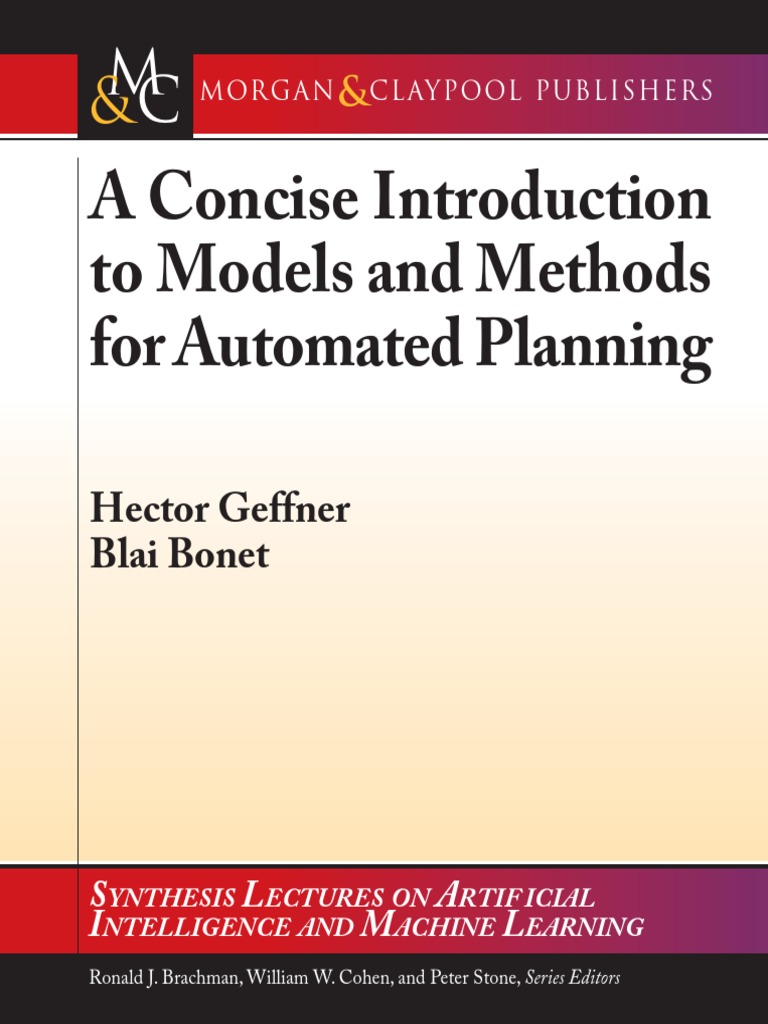 A Concise Introduction To Models And Methods For Automated Planning Pdf Time Complexity