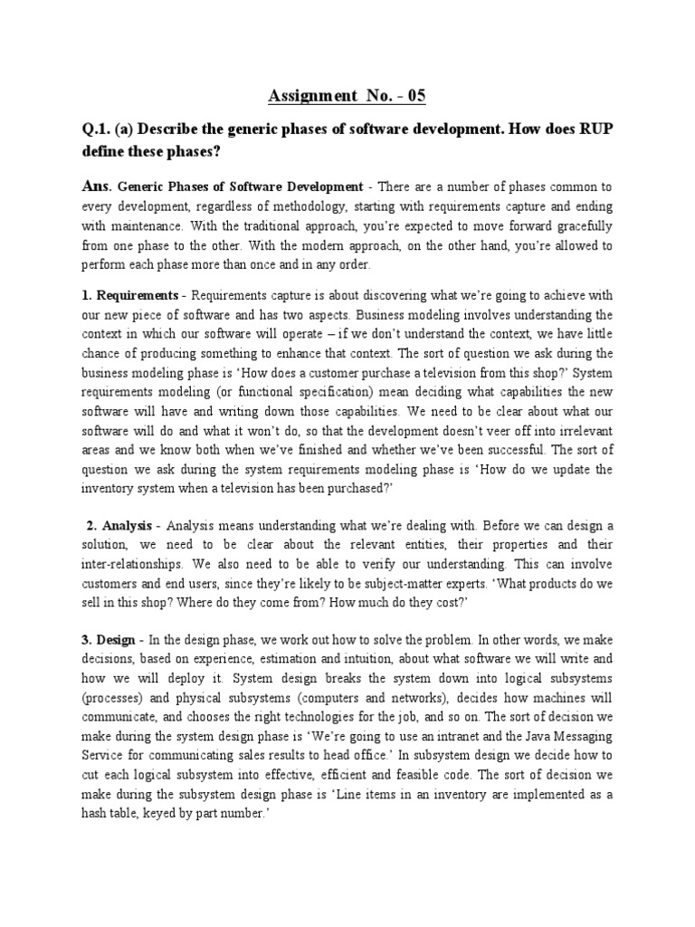 Ooad Assignment Ss Pdf Inheritance Object Oriented Programming Class Computer Programming