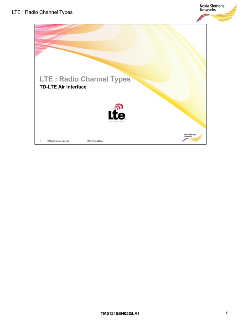 LTE Radio Channel Types Explained | PDF