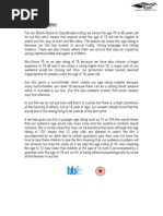 MTRCB Film Rating Classifications | PDF | Justice | Crime & Violence
