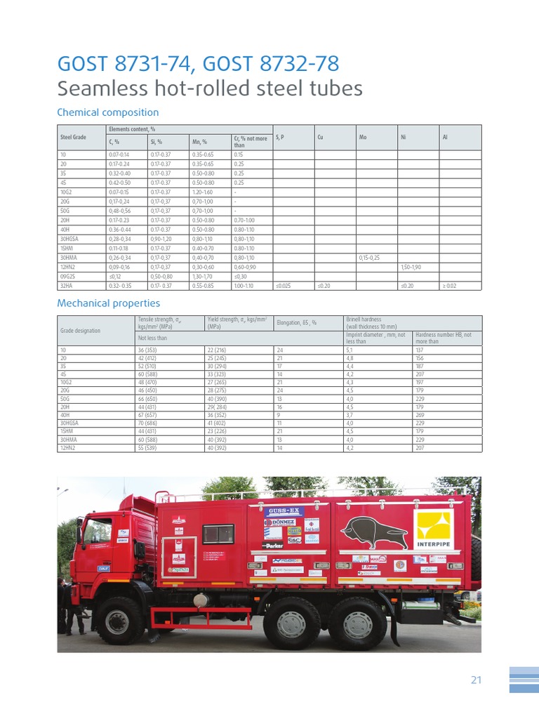 GOST 8732-78 Seamless Steel Tubes | PDF | Ultimate Tensile Strength ...