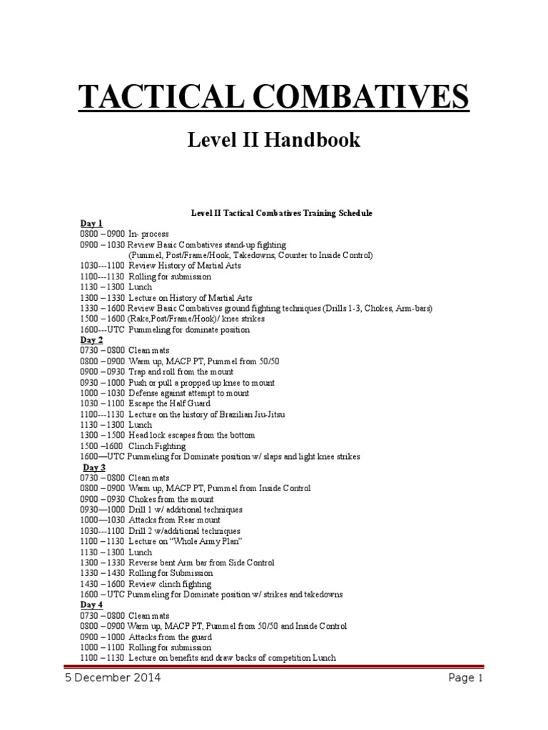 US Army Combatives Level 2 Manual | Brazilian Jiu Jitsu | Individual Sports