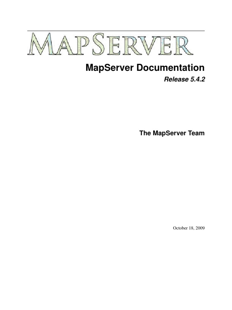 MapServer Tutorial | PDF | Web Server | Internet & Web
