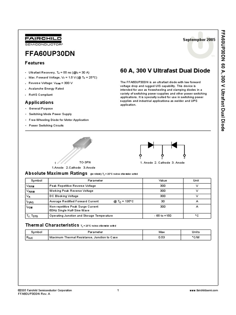 Data Sheet | PDF | Diode | Rectifier