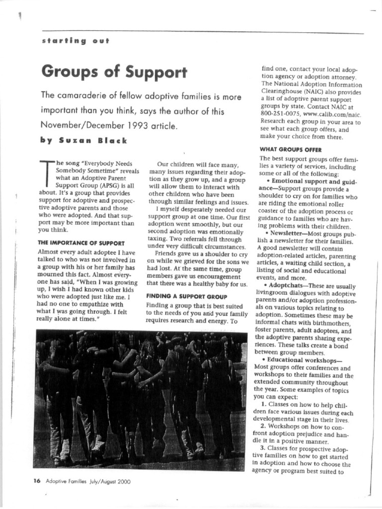 Groups of Support | PDF