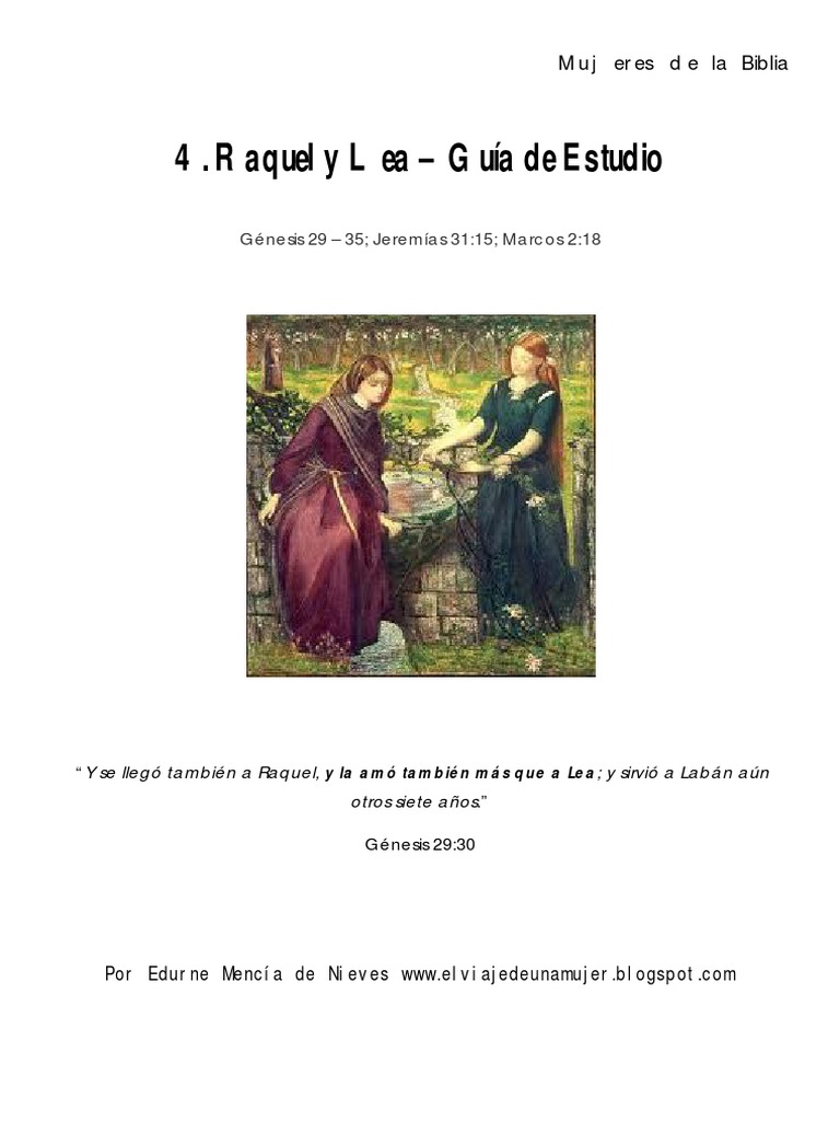 Raquel y Lea | PDF | Rachel | Leah