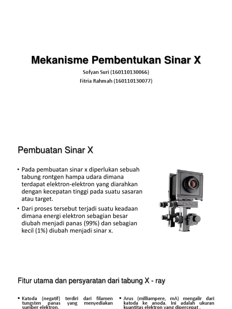 Mekanisme Pembentukan Sinar X