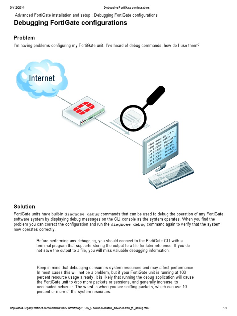 Debugging FortiGate Configurations | Download Free PDF | Transport Layer Security | Debugging