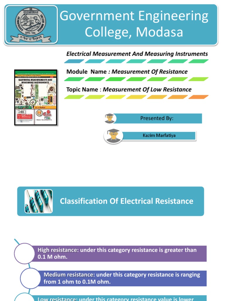 Government Engineering College, Modasa: Electrical Measurement and ...