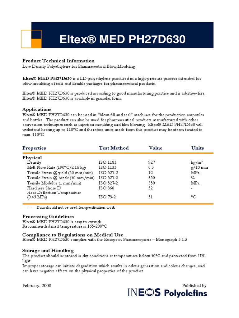 Tds..Eltex Med PH 27d630 | PDF | Science & Mathematics