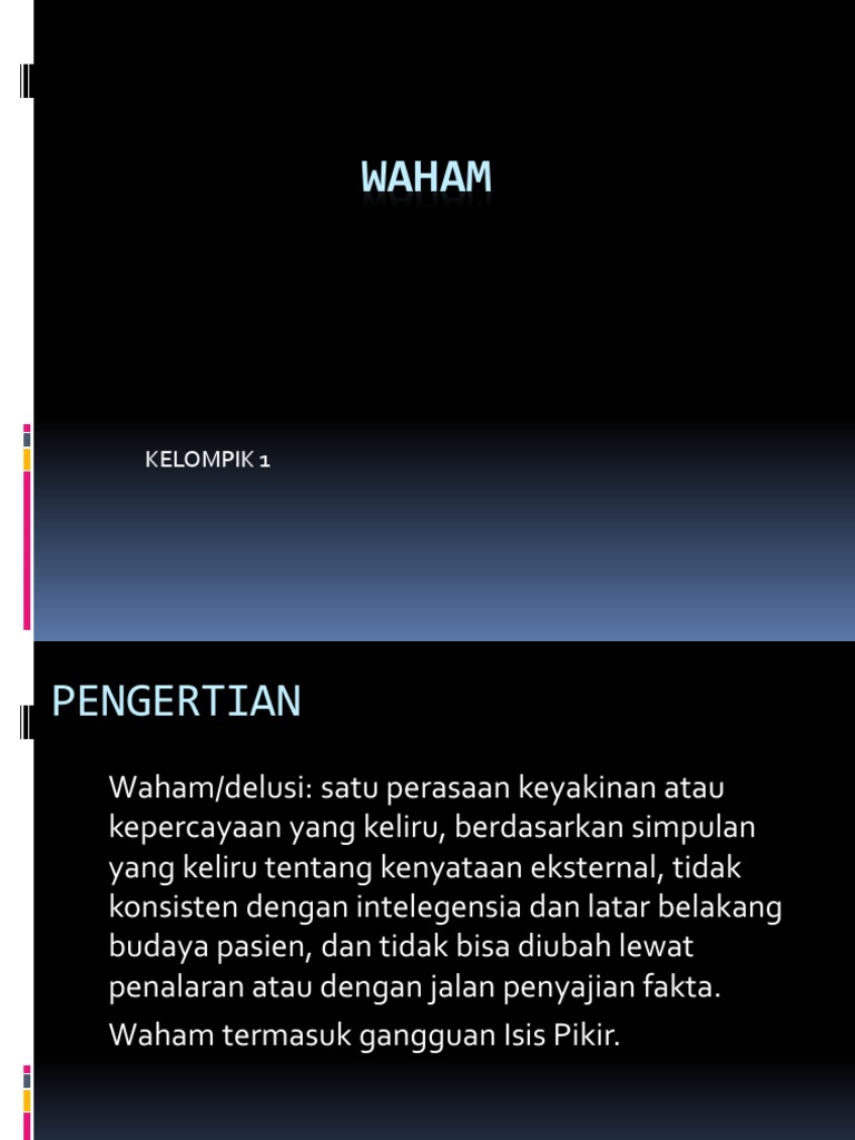 WAHAM | PDF