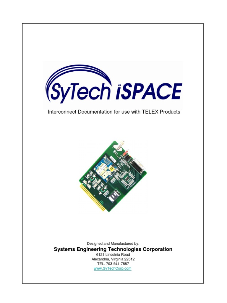SyTech ISPACE - ICD Telex Products | PDF | Computer Networking | Electronic Engineering