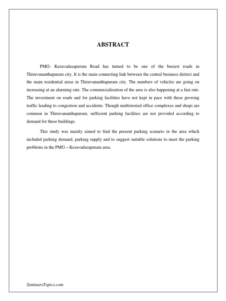 Parking Problems | Parking | Survey Methodology | Free 30-day Trial ...