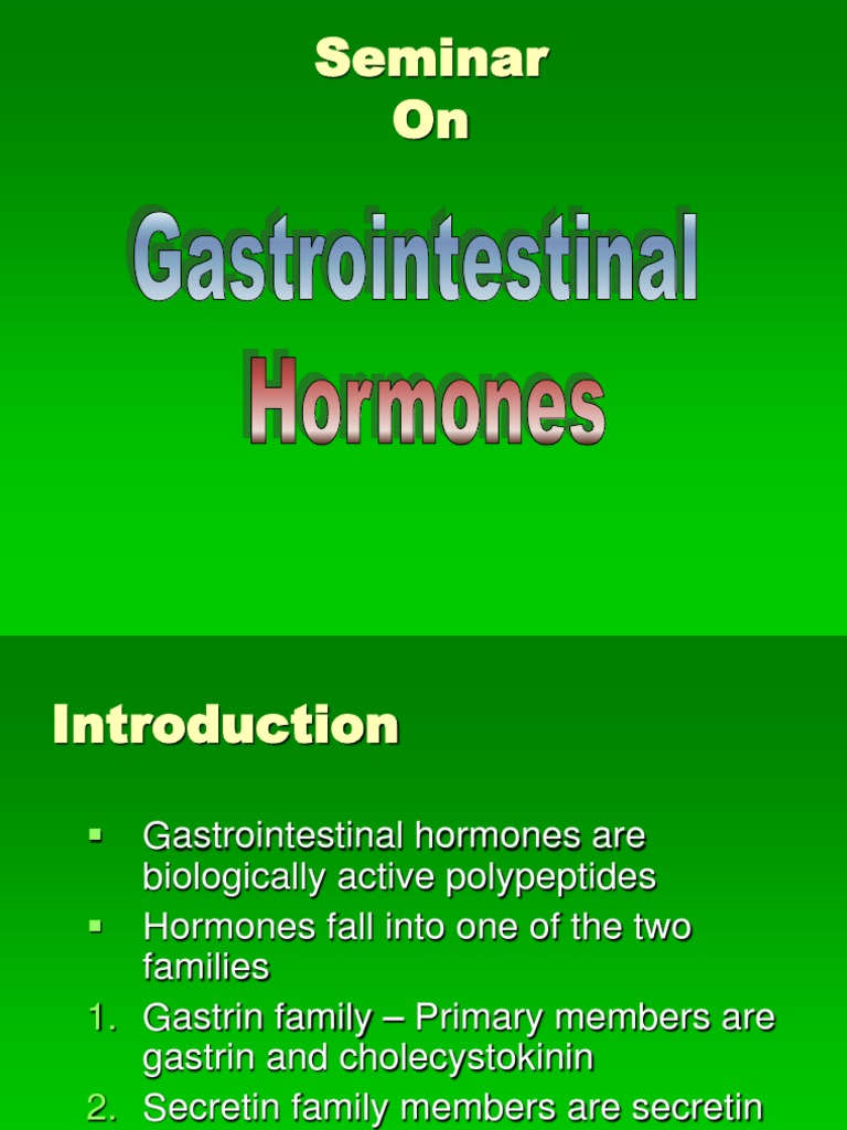GI Hormones | PDF | Stomach | Gastrointestinal Tract