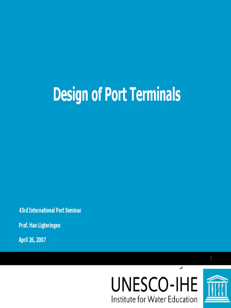 Design of Port Terminals | PDF