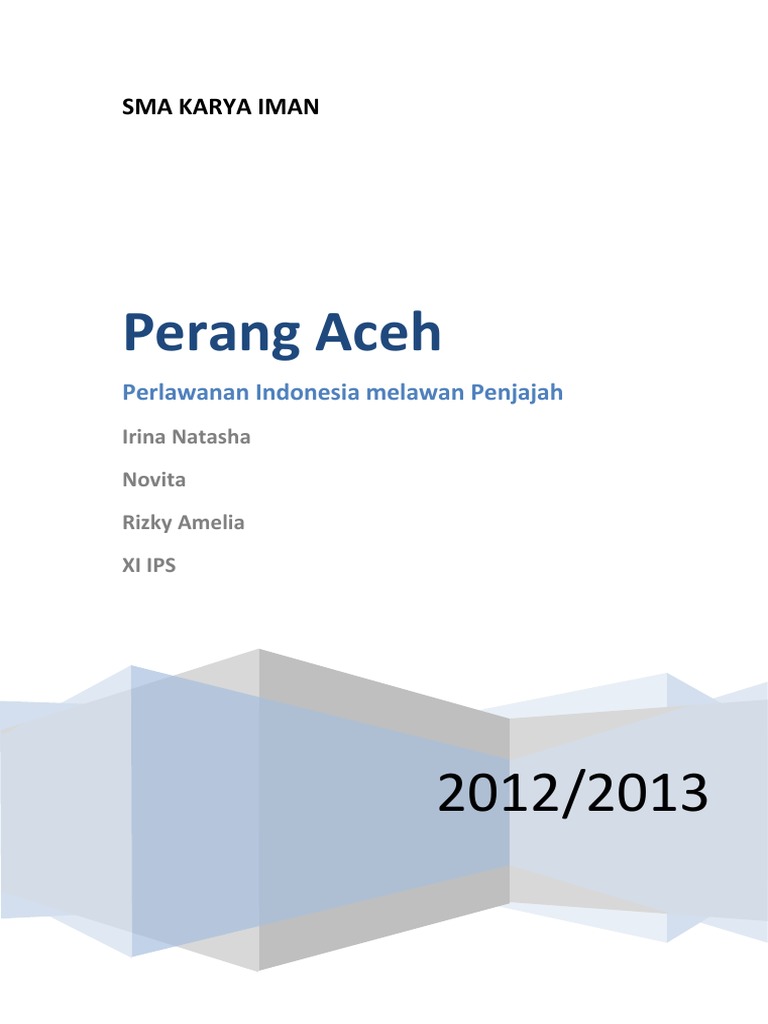 Perang Aceh | PDF | Klasik