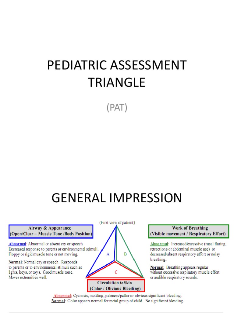 Pediatric Assessment Triangle | PDF | Science & Mathematics