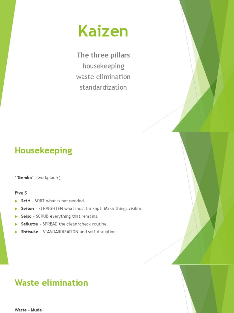 Kaizen Methodology and Principles | PDF