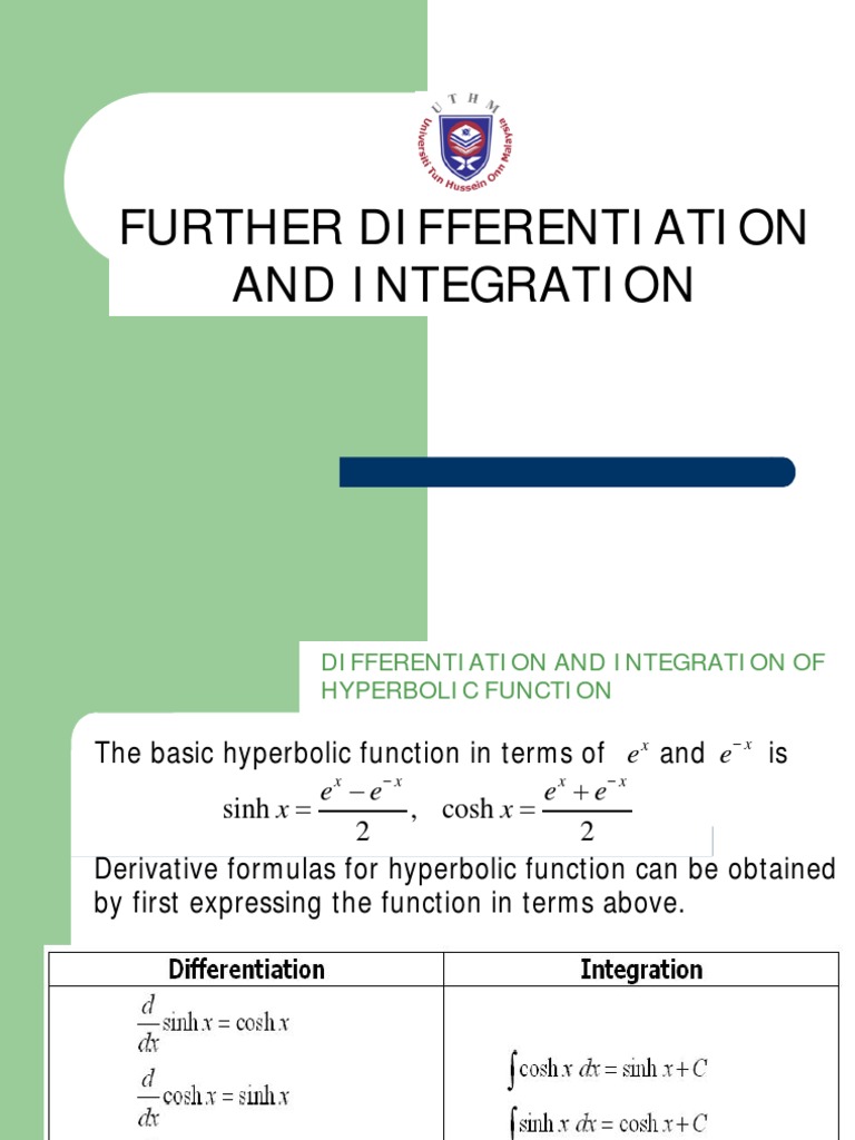 Further Differentiation and Integration | PDF | Sine | Curvature