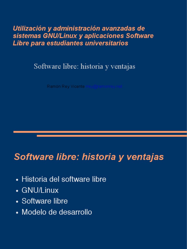 Software Libre | PDF | Unix | Software libre