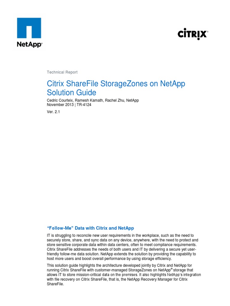 Citrix Sharefile Solution | PDF | Cloud Computing | Computer Data Storage