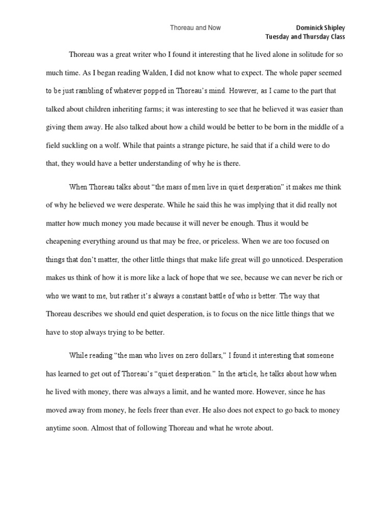 Thoreau | PDF