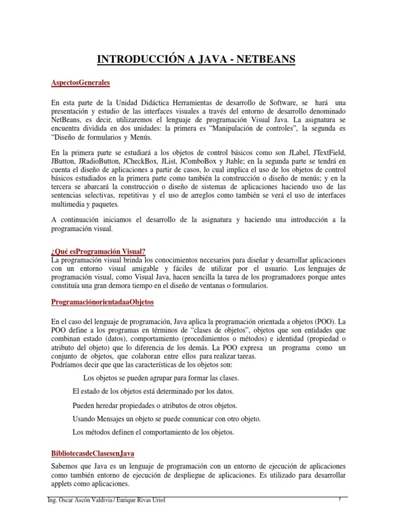 Manual Completo Java PDF | PDF | Java (lenguaje de programación) | Frijoles Netos