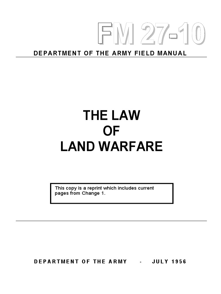 (RC#3) Army Field Manual 27:10:1956 | PDF