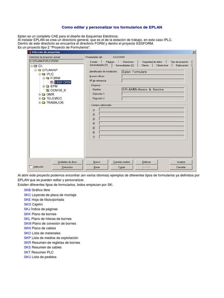 Editar formularios y cajetines en EPLAN | PDF | Informática