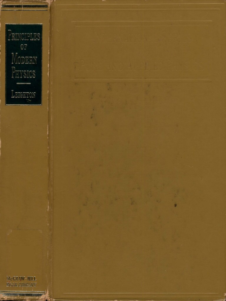 Leighton: Principles of Modern Physics | PDF | Books
