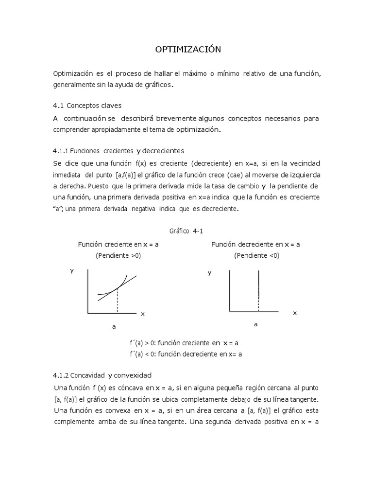 Optimizacion de Funciones | PDF | Optimización Matemática | Derivado