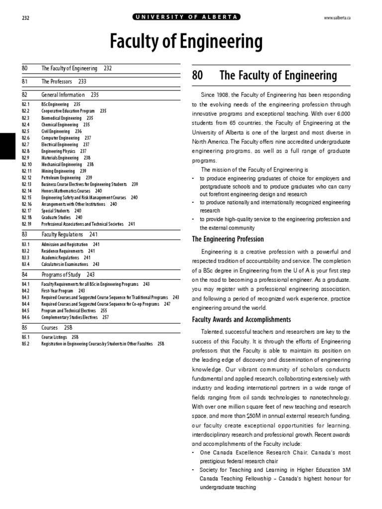 Engineering at Ualberta | PDF | Biomedical Engineering | Engineering