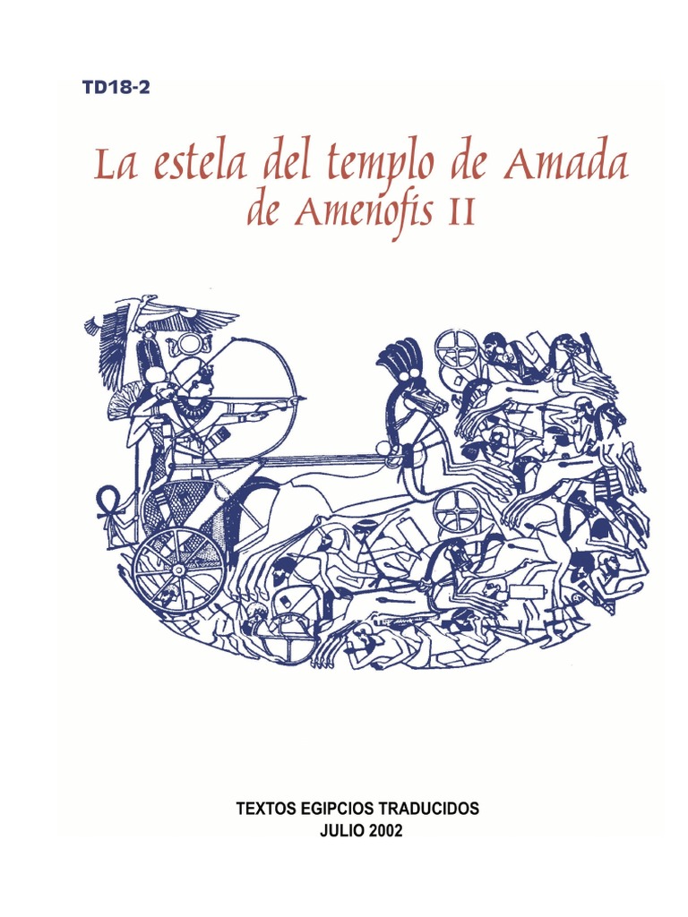 La Estela Del Templo de Amada de Amenofis II | PDF | Thebes | Religion ...