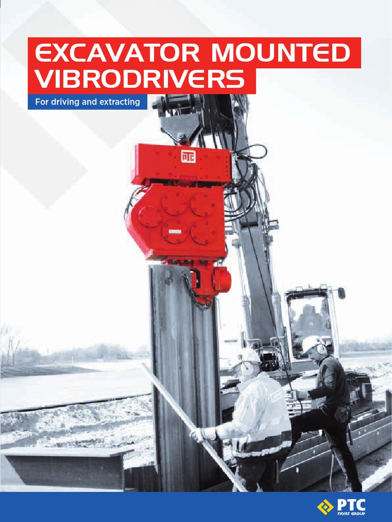PTC Excavator Mounted Vibrodrivers Vibratory Hammers | PDF | Deep ...