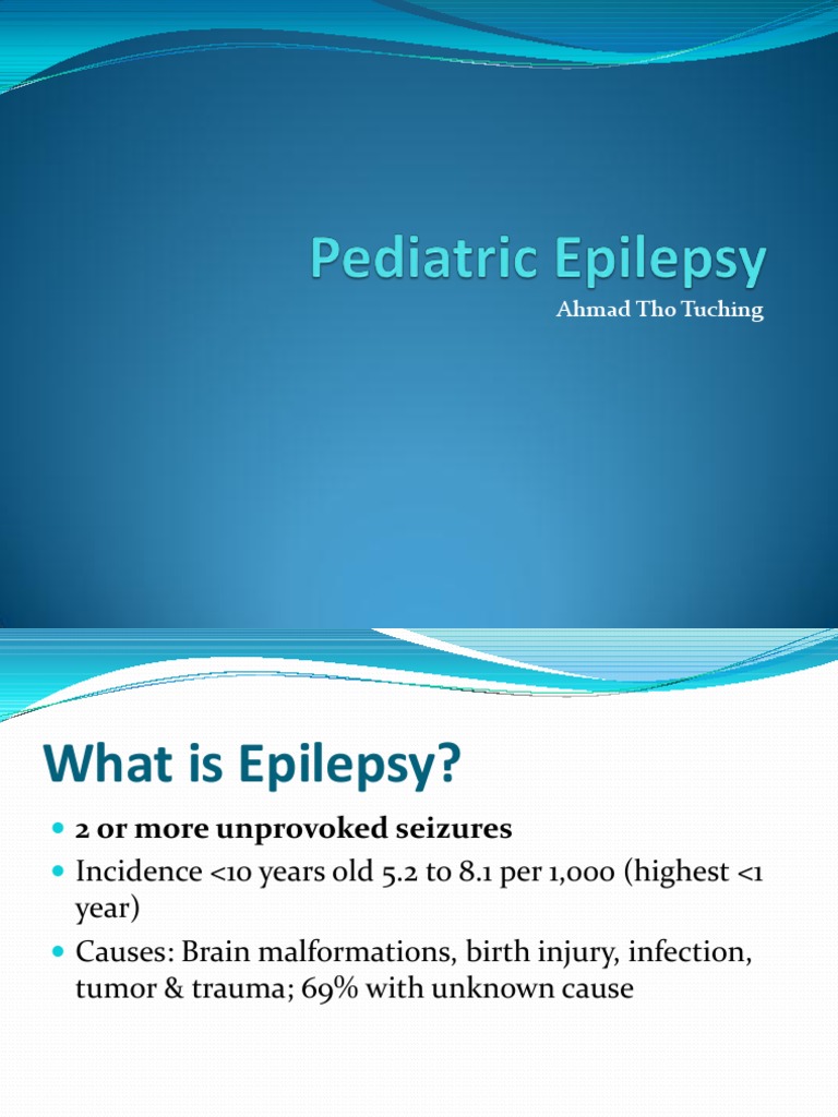 Epilepsy Pediatric | PDF | Epilepsy | Electroencephalography