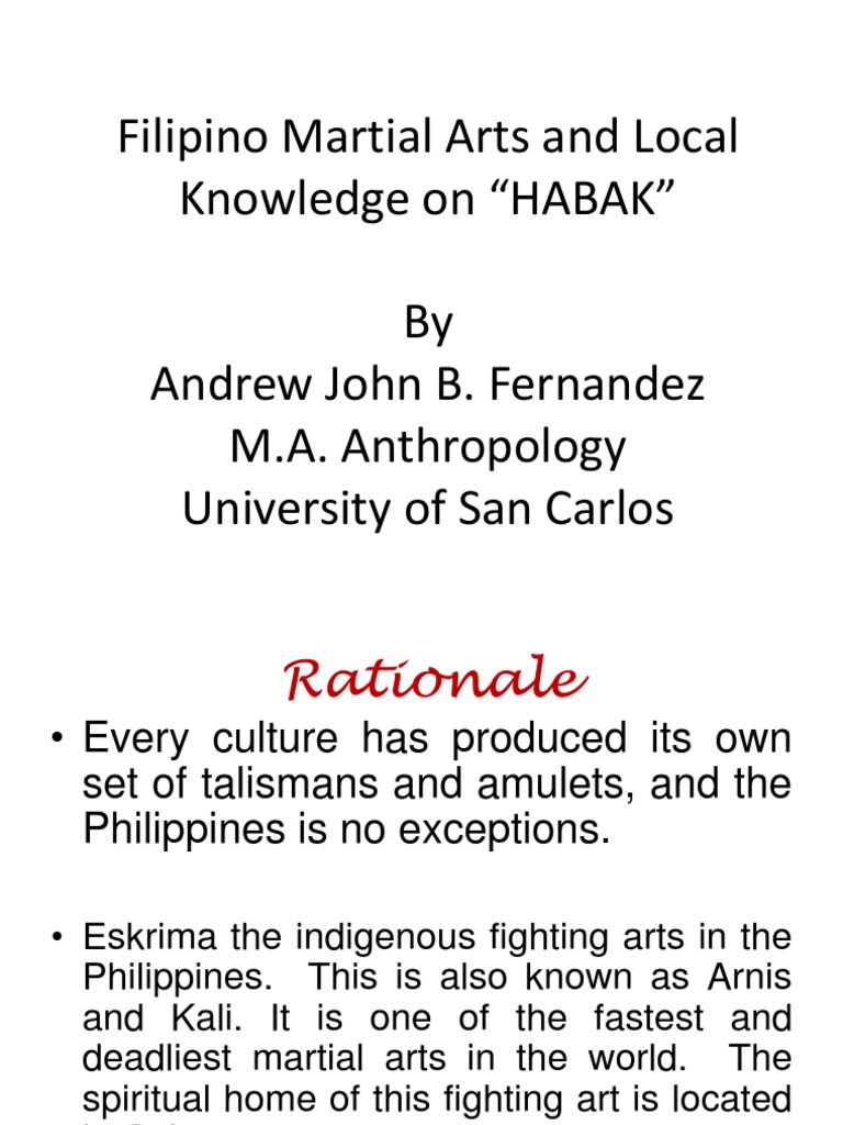 Understanding "Habak" in Filipino Martial Arts | PDF | Amulet | Sports