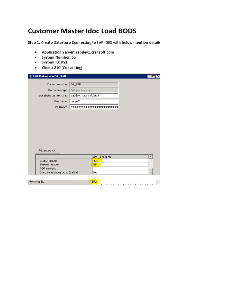 Customer Master Idoc Load BODS | PDF | Data Management | Computer Data