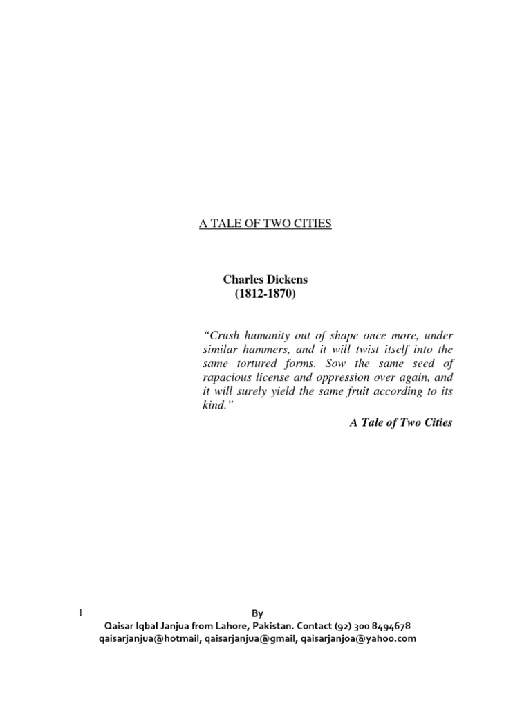 Analysis of Dickens' Life and Works | PDF | Charles Dickens | A Tale Of ...