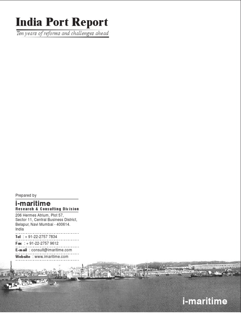 India Port Report Numbered | PDF | Port | Petroleum