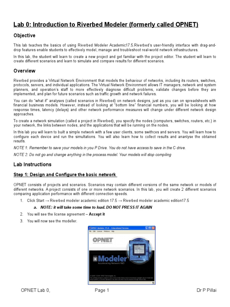 Opnet Lab 0 | Download Free PDF | Network Switch | Computer Network