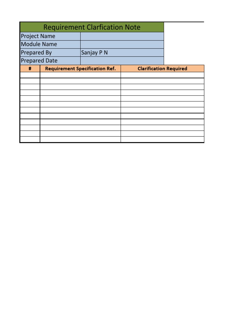 Requirement & Test Case Templates | PDF