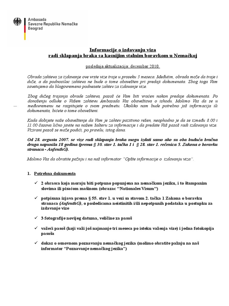 Sklapanje Braka Njemacka | PDF