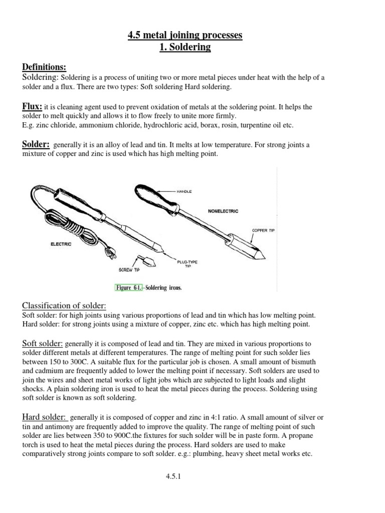 Soldering, Brazing and Welding Basics | PDF | Solder | Soldering