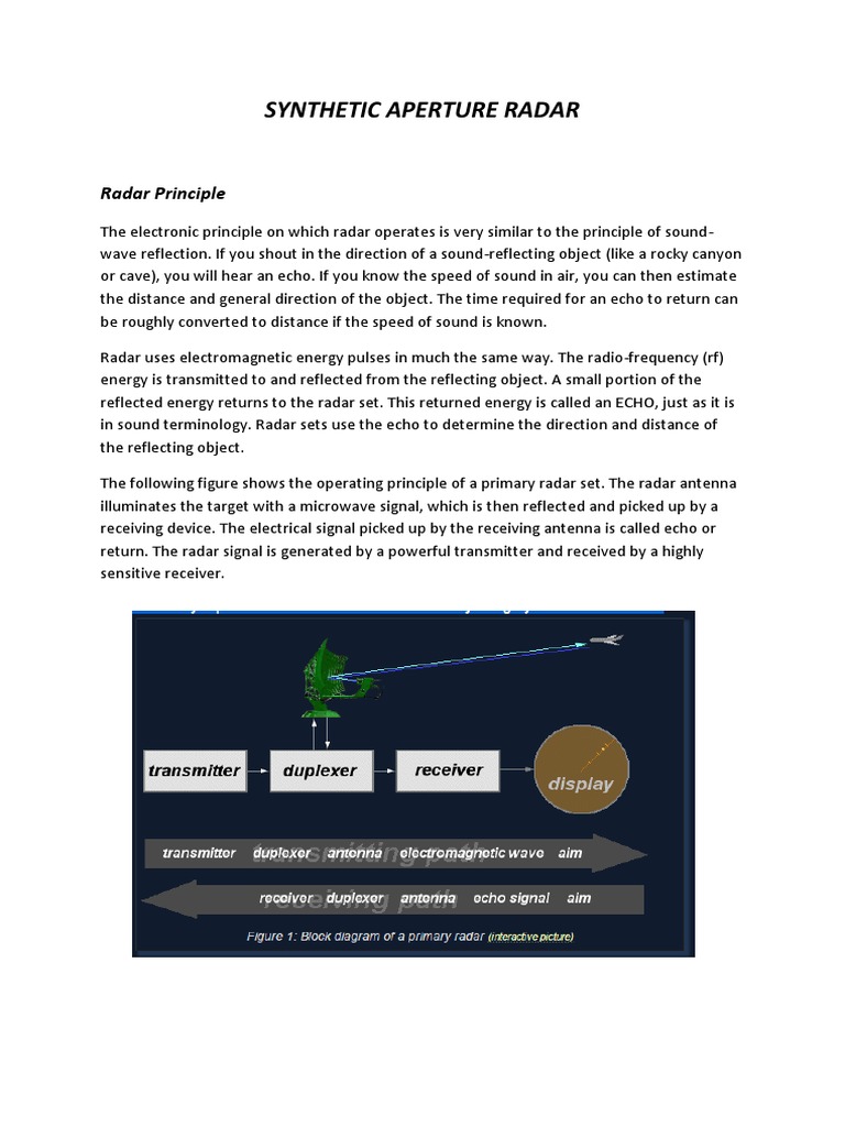 Synthetic Aperture Radar | PDF | Radar | Microwave Technology