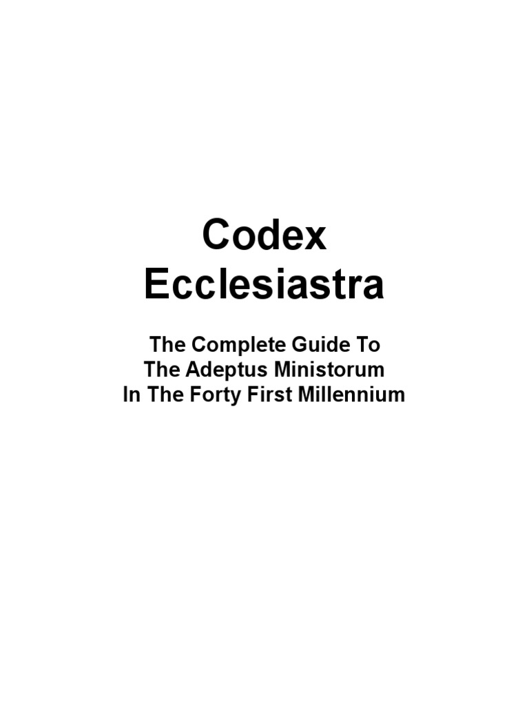 Adeptus Ministorum MMVIII 0711 Warhammer 40k 2nd Edition | PDF | Tanks ...